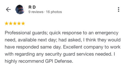 Comprehensive Security Services | GPI Defense